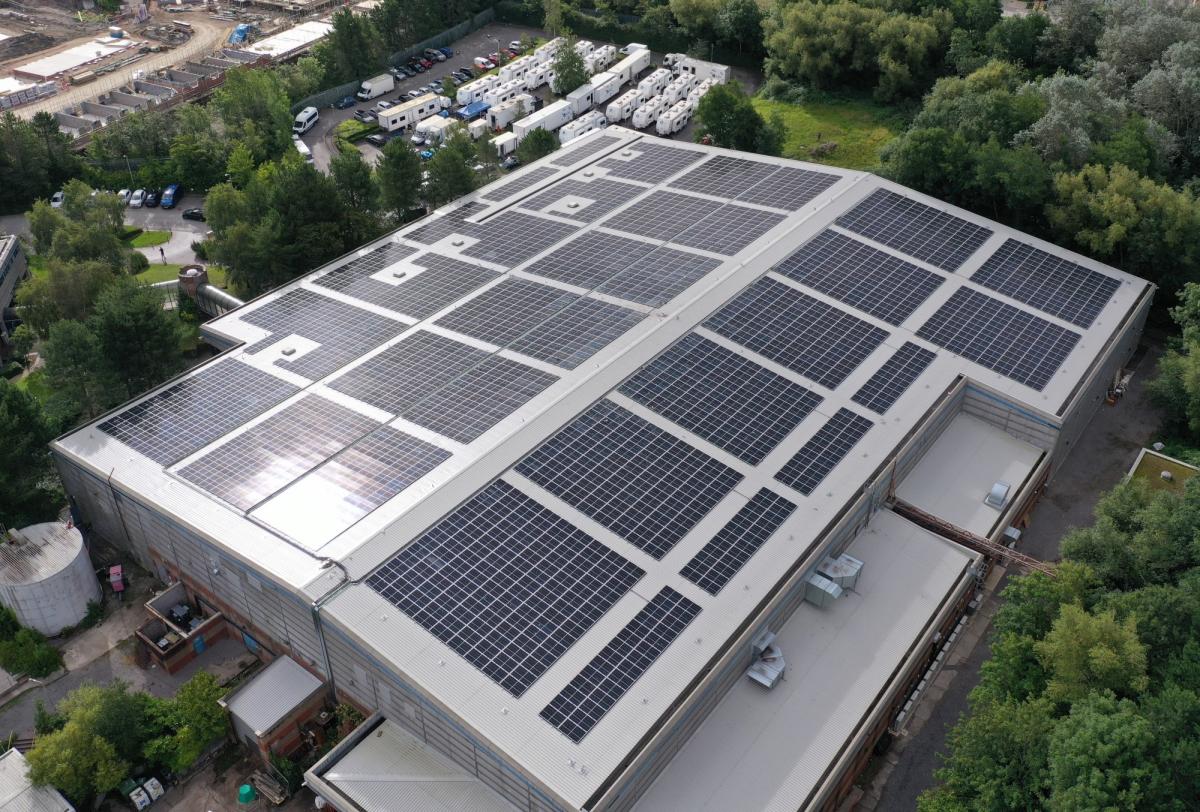 TBY2 solar rooftop - The Bottle Yard Studios